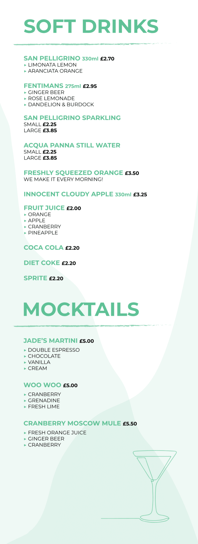 Menu – The Quarter