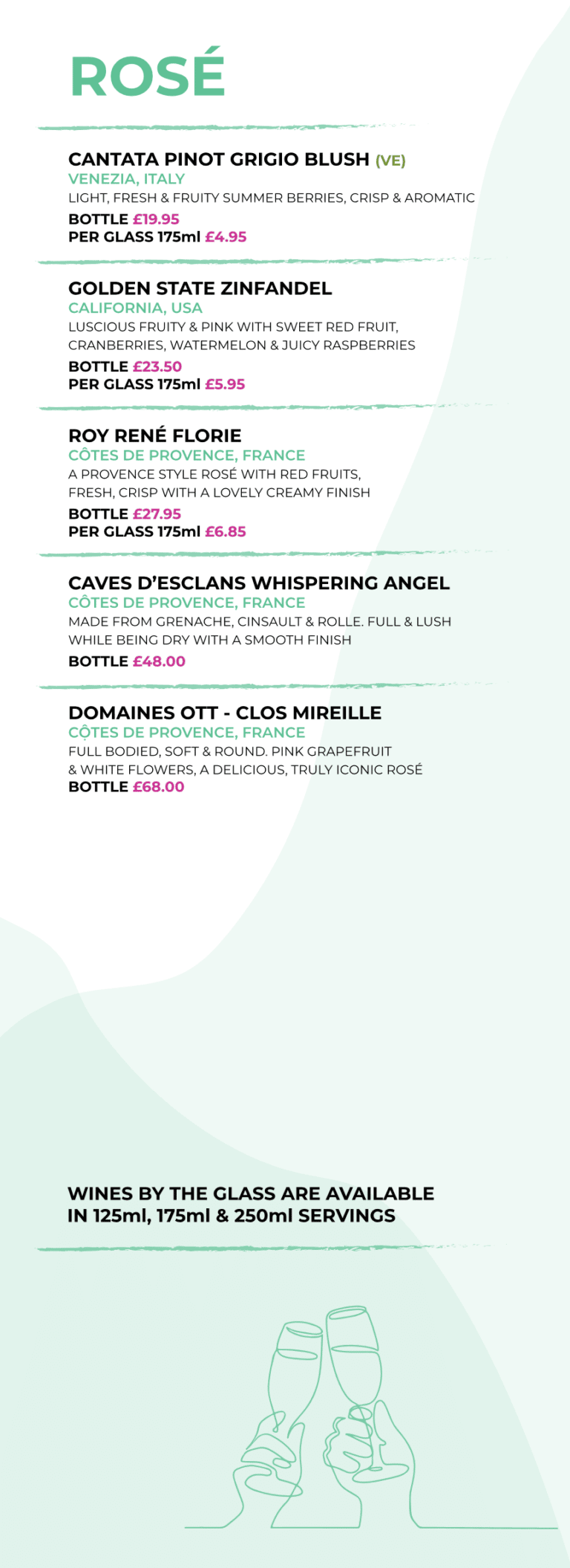 Menu – The Quarter