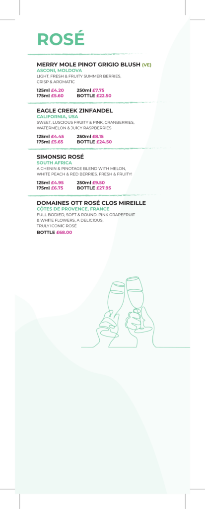 Menu – The Quarter