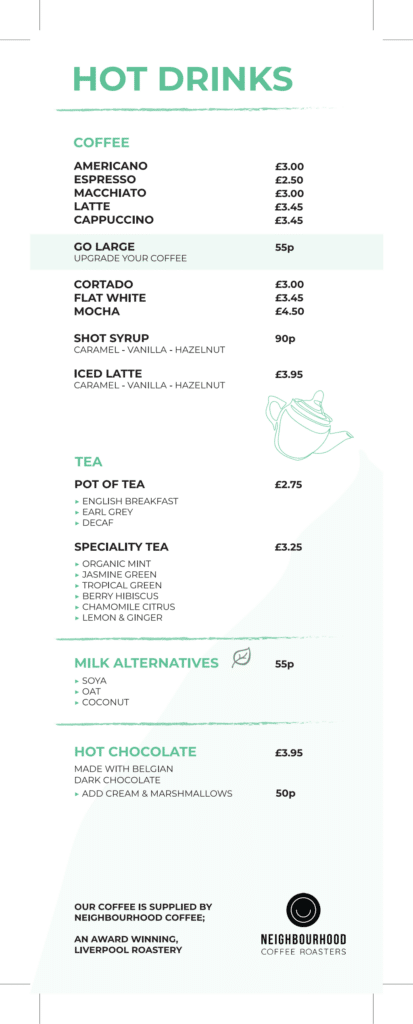 Menu – The Quarter