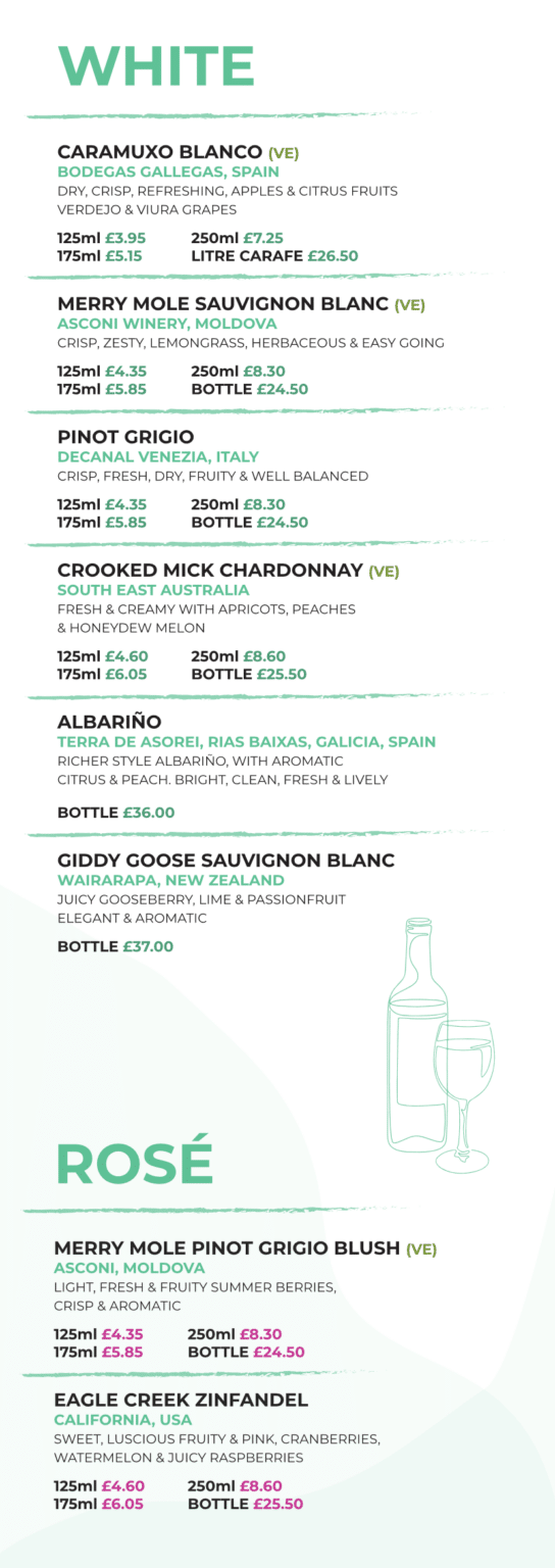 Menu – The Quarter