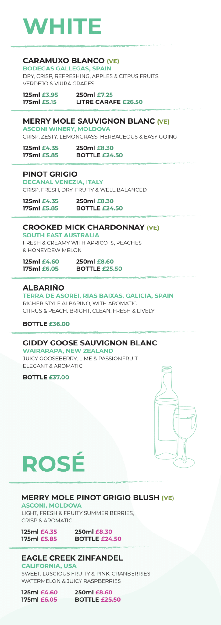 Menu – The Quarter