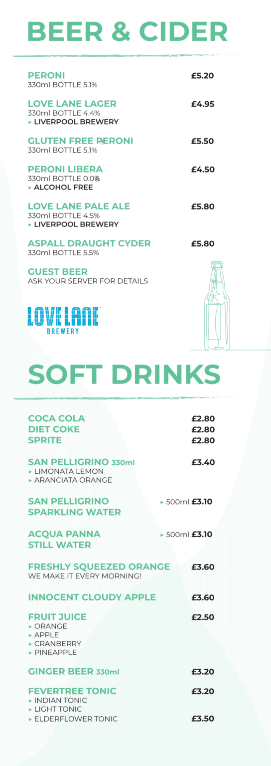 Menu – The Quarter