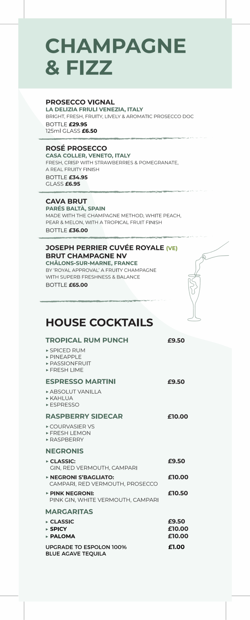 Menu – The Quarter